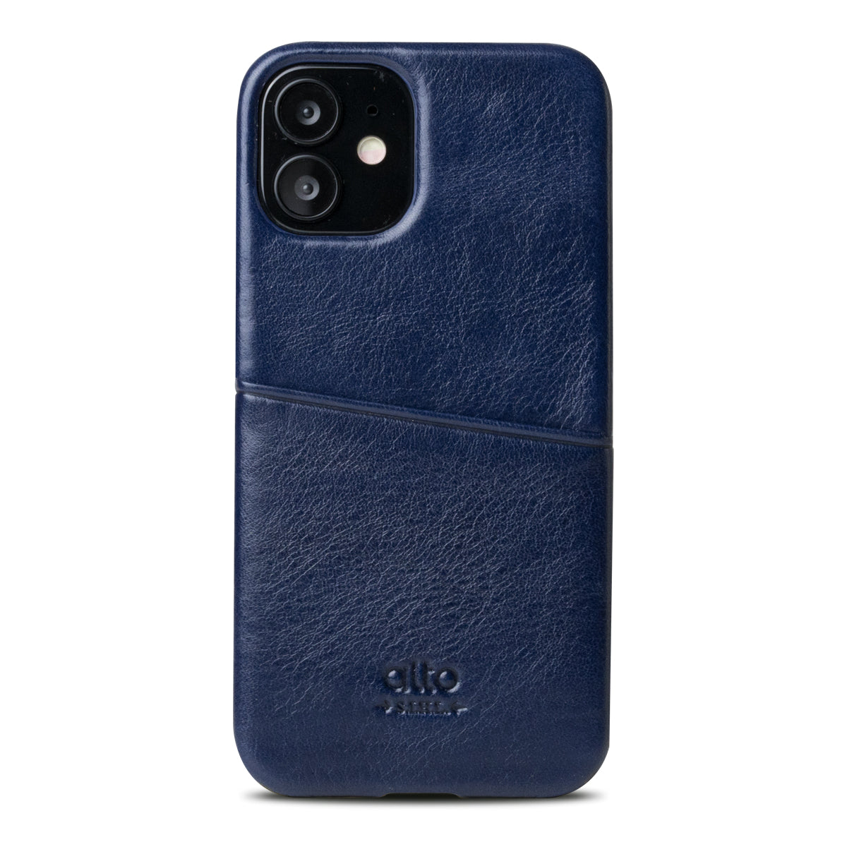 Alto iPhone 12 mini Metro Leather Wallet Case - Navy Blue